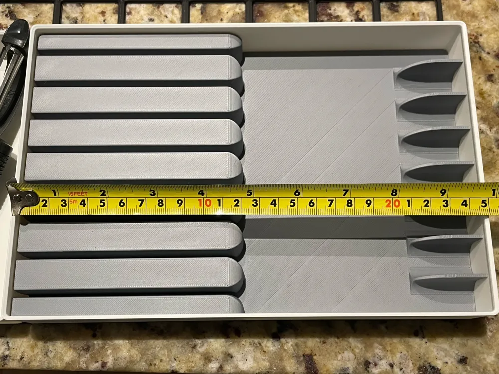 Gridfinity Steak Knife Kitchen Drawer Block by DuaneP MakerWorld ...