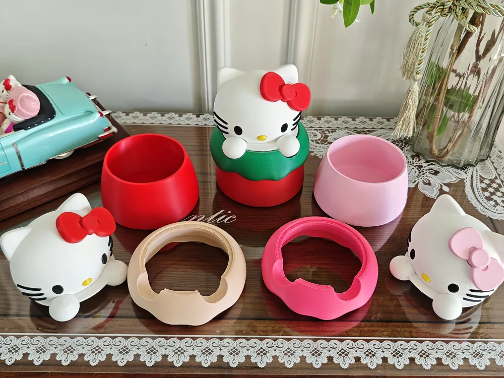 Hello Kitty Christmas Storage Box Candy Jar Snack Box Trinket Box ...