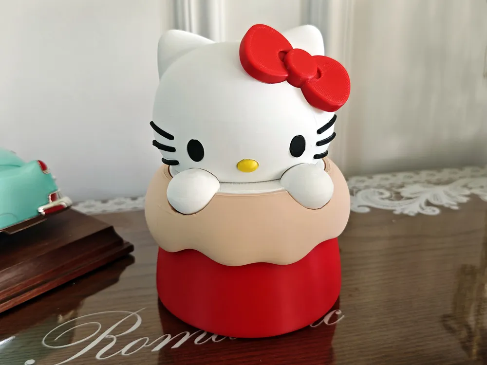 Hello Kitty Christmas Storage Box Candy Jar Snack Box Trinket Box ...