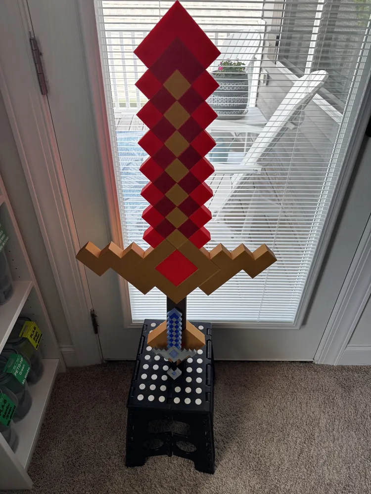 Lifesize Minecraft Sword - Free 3D Print Model - MakerWorld