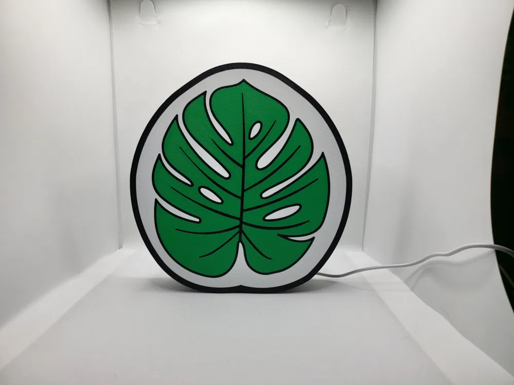 Monstera Leaf LED Lamp by Tyler - MakerWorld