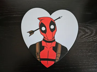 Deadpool Valentine's Day Wall Art by Jan Design - MakerWorld