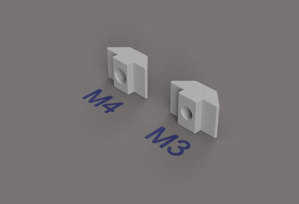 2020 T-Slot Nut M3 / M4 / Double Thread by BasementLAB MakerWorld ...