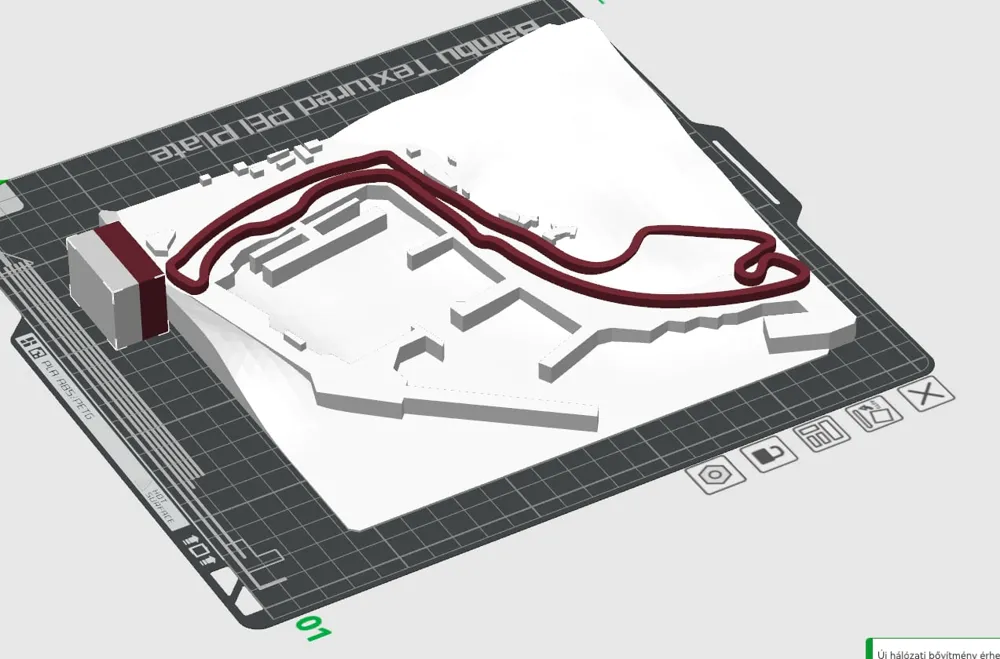 F1 Monaco Circuit 3D Map / Multicolor / Topographic by Akhto Designs ...