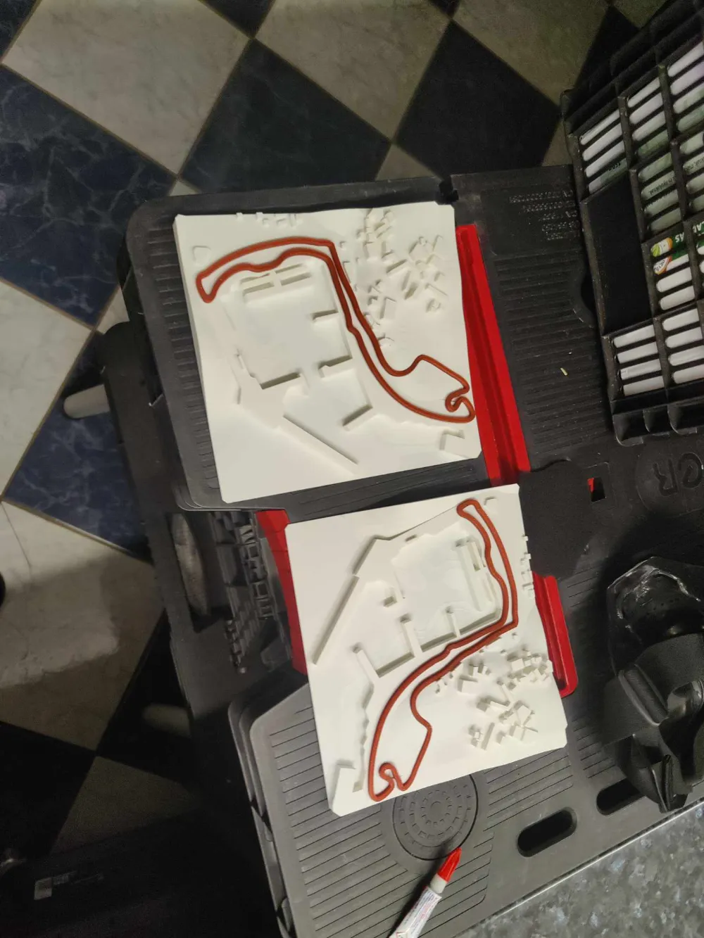 F1 Monaco Circuit 3D Map / Multicolor / Topographic by Akhto Designs ...