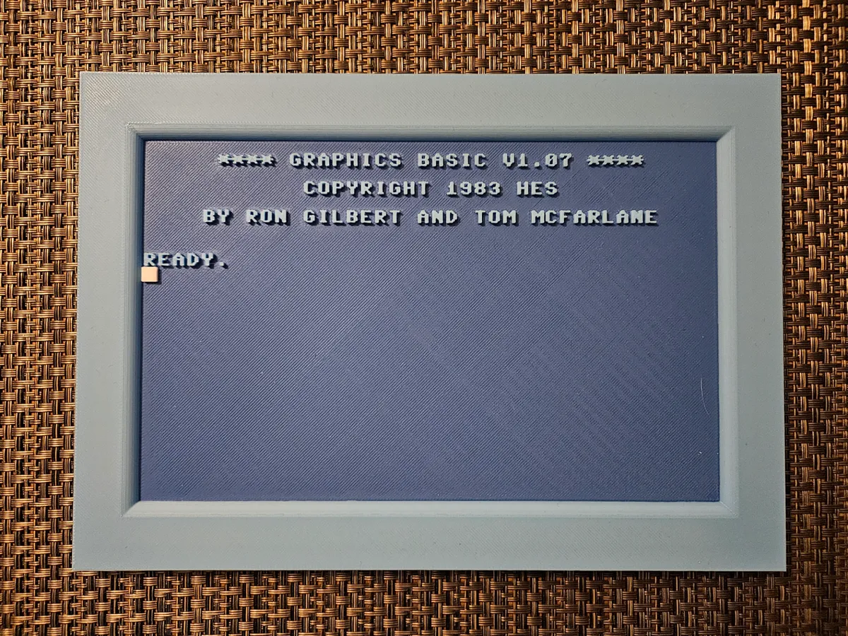 Commodore 64 BASIC screen (with Graphics BASIC) by Dester MakerWorld ...
