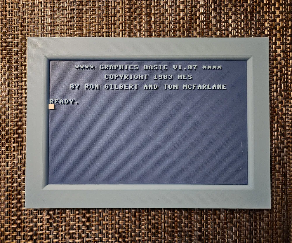 Commodore 64 BASIC screen (with Graphics BASIC) by Dester MakerWorld ...