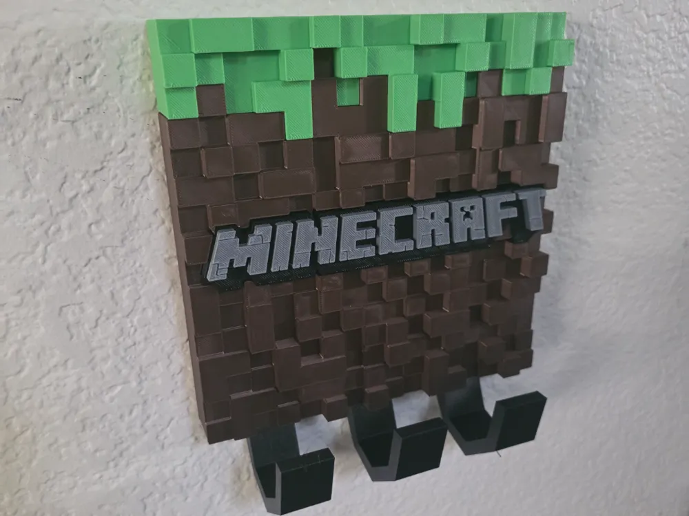 Minecraft logo hanger by DMurr5050 MakerWorld: Download Free 3D Models