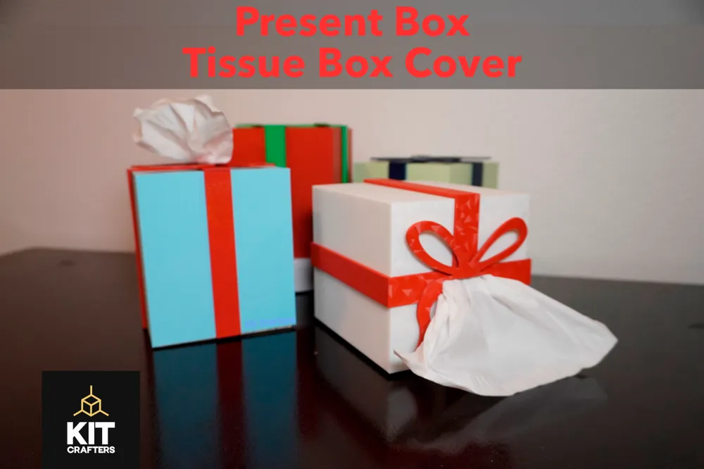 Present Box - Tissue Box Cover by Kit Crafters - MakerWorld