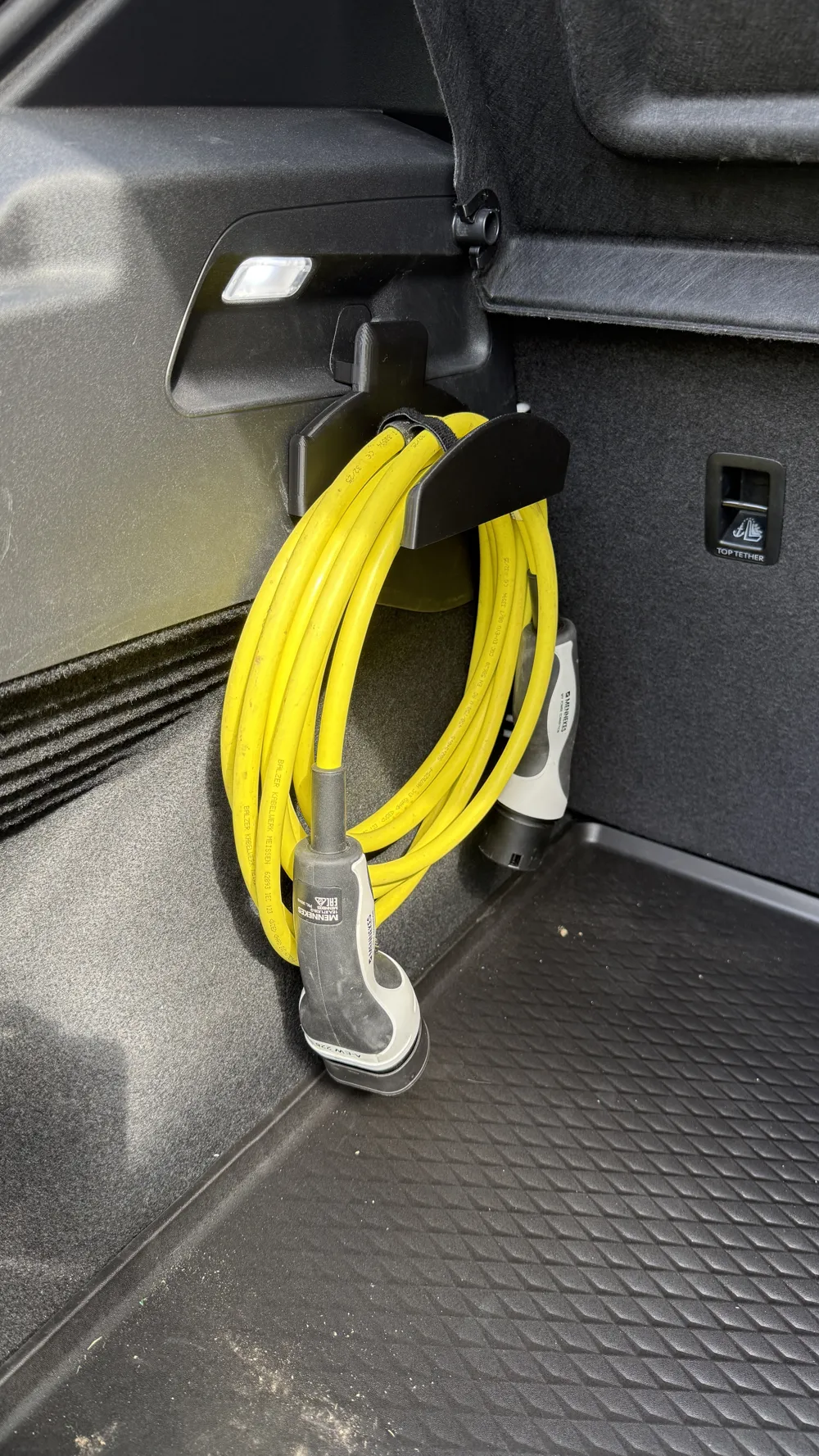 10 Meter Electric Car Charging Cable Holder Trunk Hook - Free 3D Print ...
