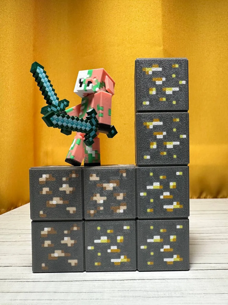 Minecraft Golden Ore by kirimba MakerWorld: Download Free 3D Models