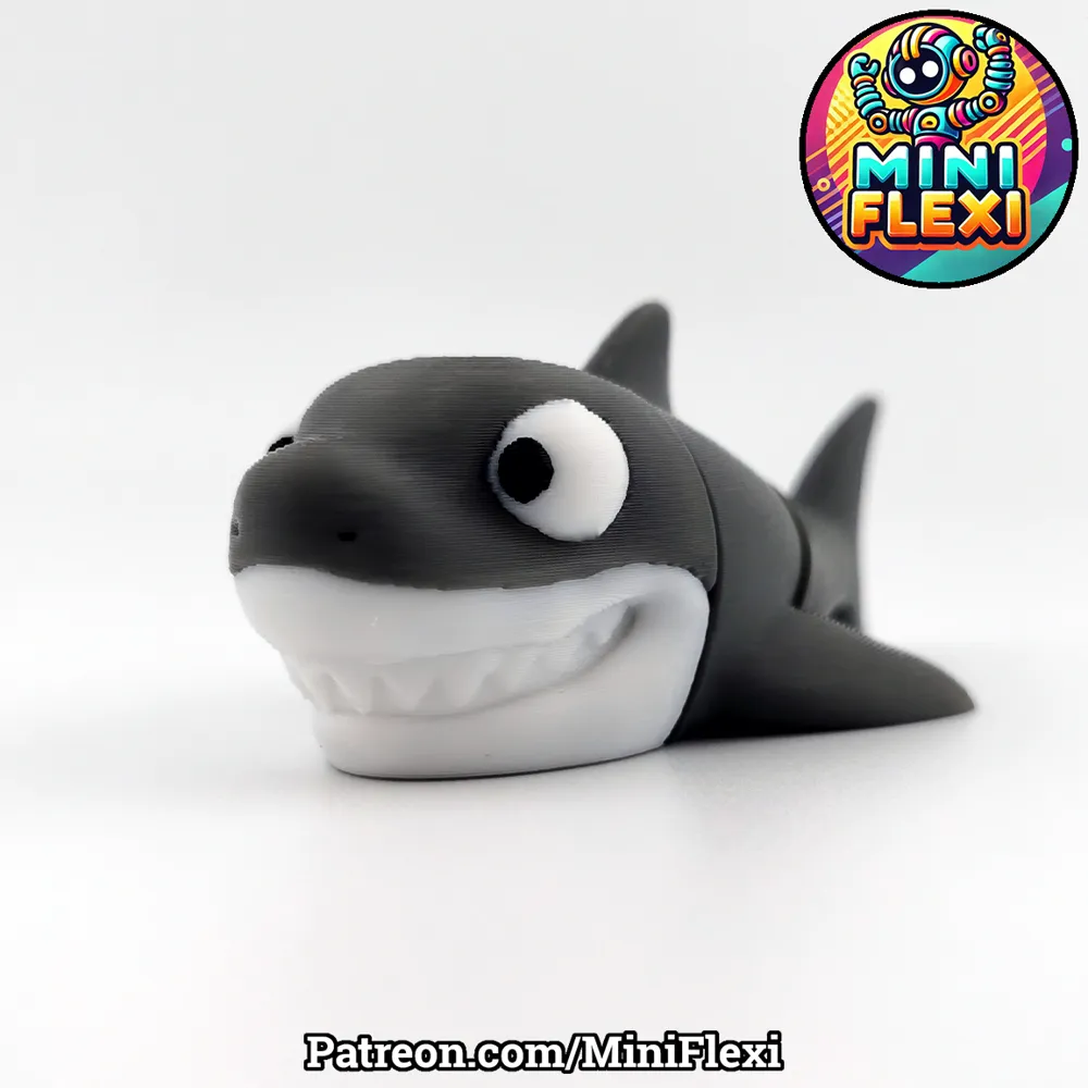 Mini Flexi Shark - No Support Articulated - Free 3D Print Model ...