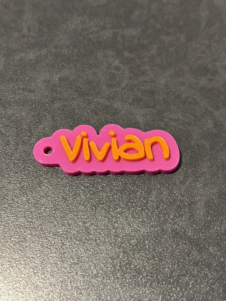 Keychain Vivian - Keychain Vivian - Free 3D Print Model - MakerWorld