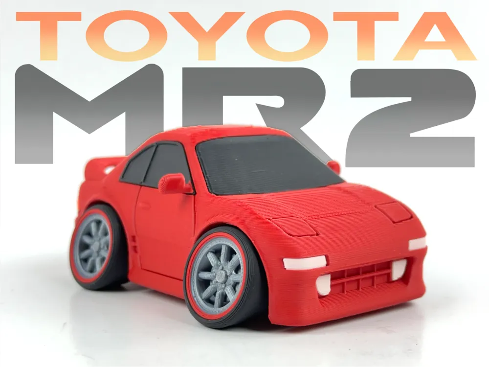 Tooned TOYOTA MR2 by soarpix MakerWorld: Download Free 3D Models