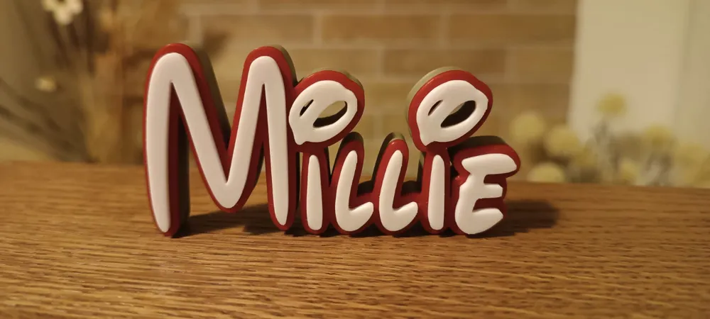 Millie Disney Name Sign Decorate Room child Birth by Fabbiotto ...