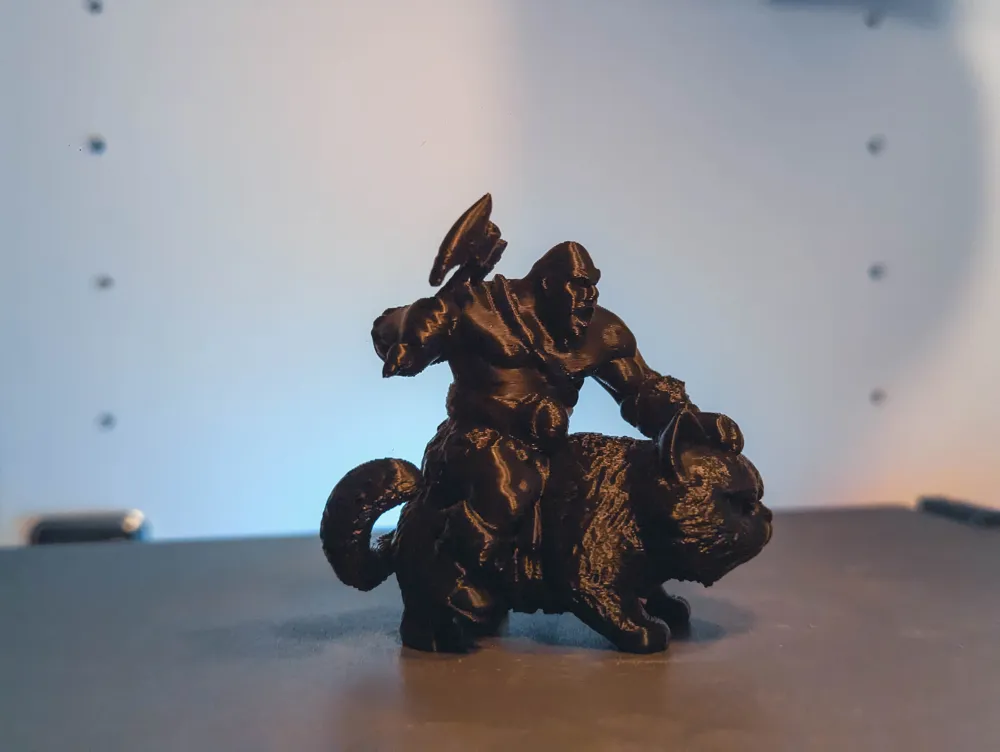 Barbarian Riding A War Cat by TheLightning MakerWorld: Download Free 3D Models