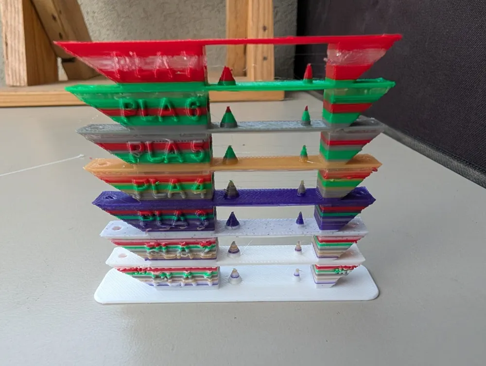 Multicolor Print Test Tower (AMS: Up to 8 colors) Remixed by Alex.M ...