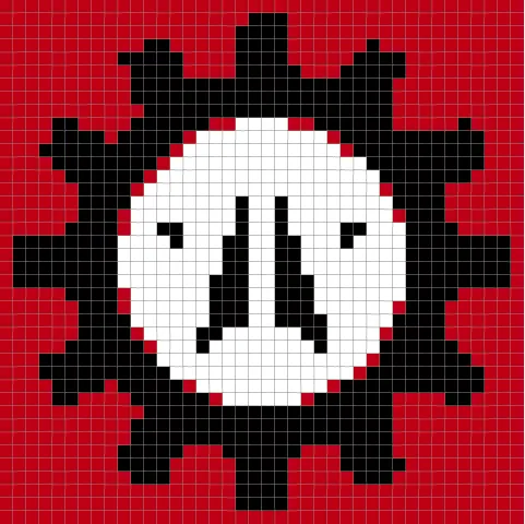 Helldivers 2 Automatons emblem pixel art by user_3234367348 - MakerWorld