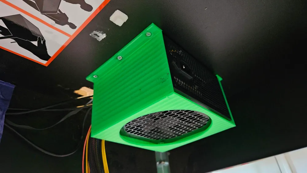 Under Cabinet Power Supply Mount - Simple Print by Maker DaveMakerWorld ...