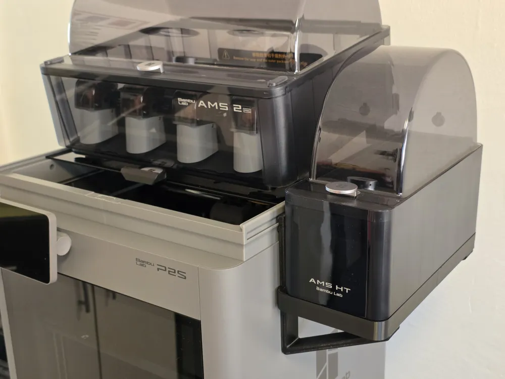 AMS HT Side Mount Shelf Riser - Free 3D Print Model - MakerWorld