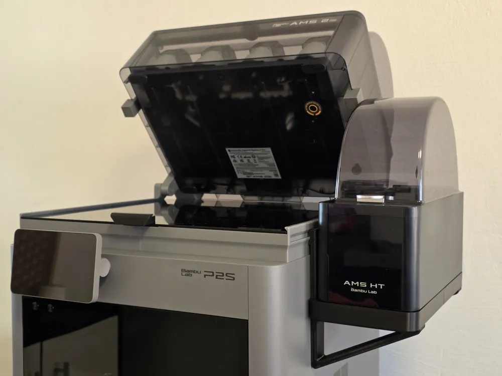 AMS HT Side Mount Shelf Riser - Free 3D Print Model - MakerWorld