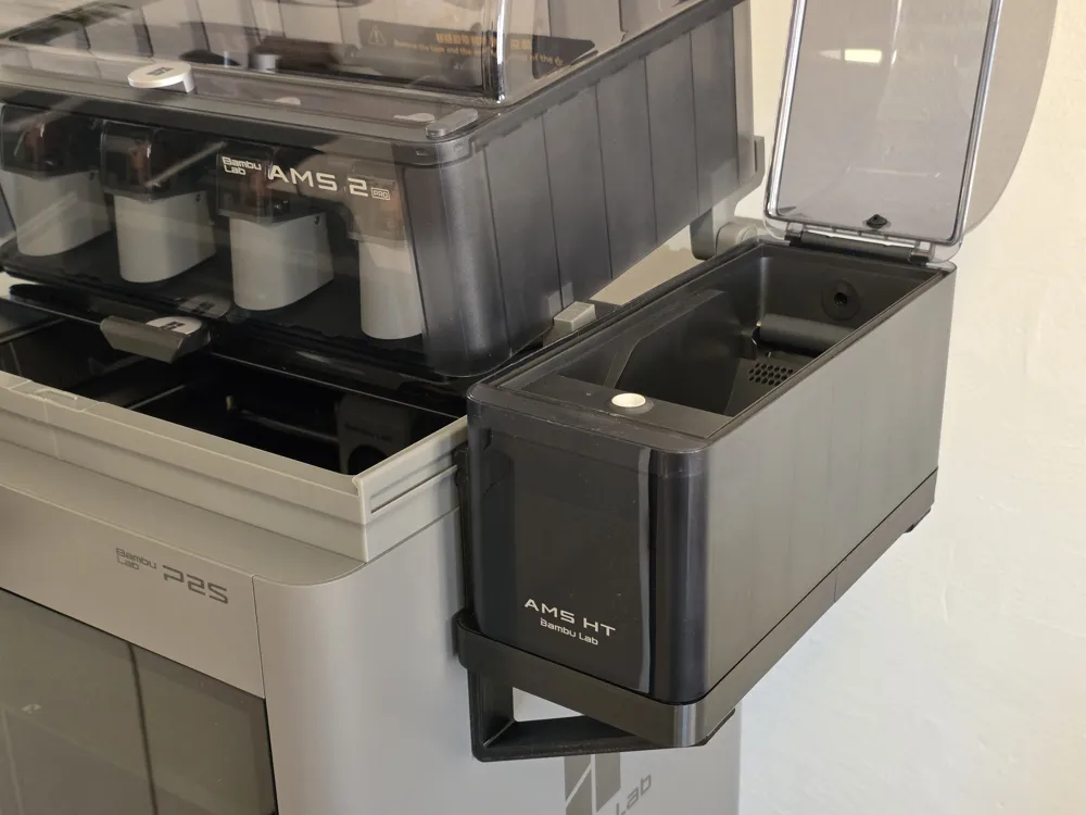 AMS HT Side Mount Shelf Riser - Free 3D Print Model - MakerWorld