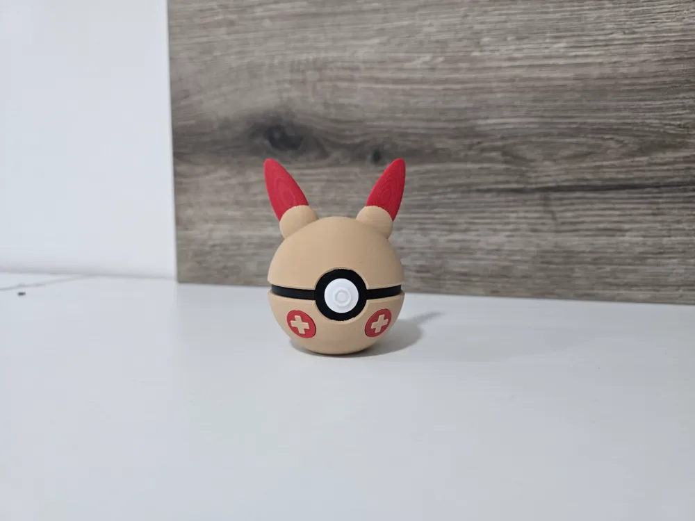 #0311 Plusle Pokéball - Multi-part AMS/noAMS by 3D Girl MakerWorld: Download Free 3D Models