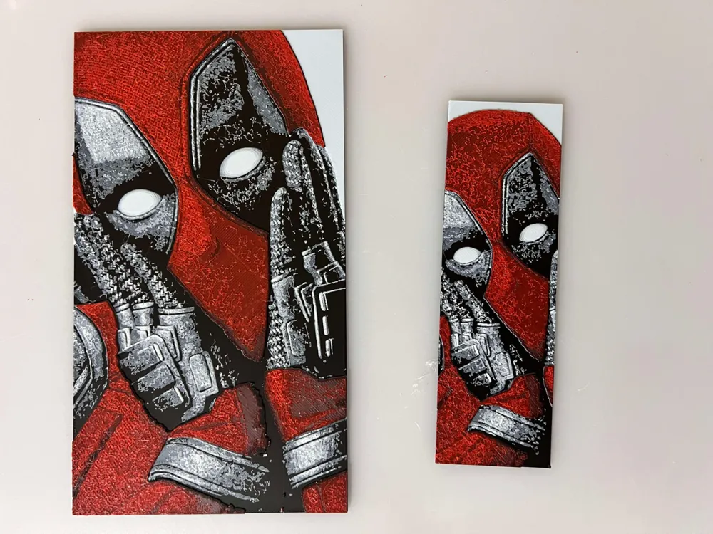 Deadpool Shocked Pose - Bookmark by 3djd MakerWorld: Download Free 3D ...