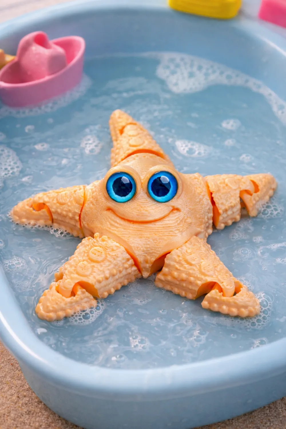 Smiley Starfish – Cute Flexible 3D Printed Toy - Free 3D Print Model ...