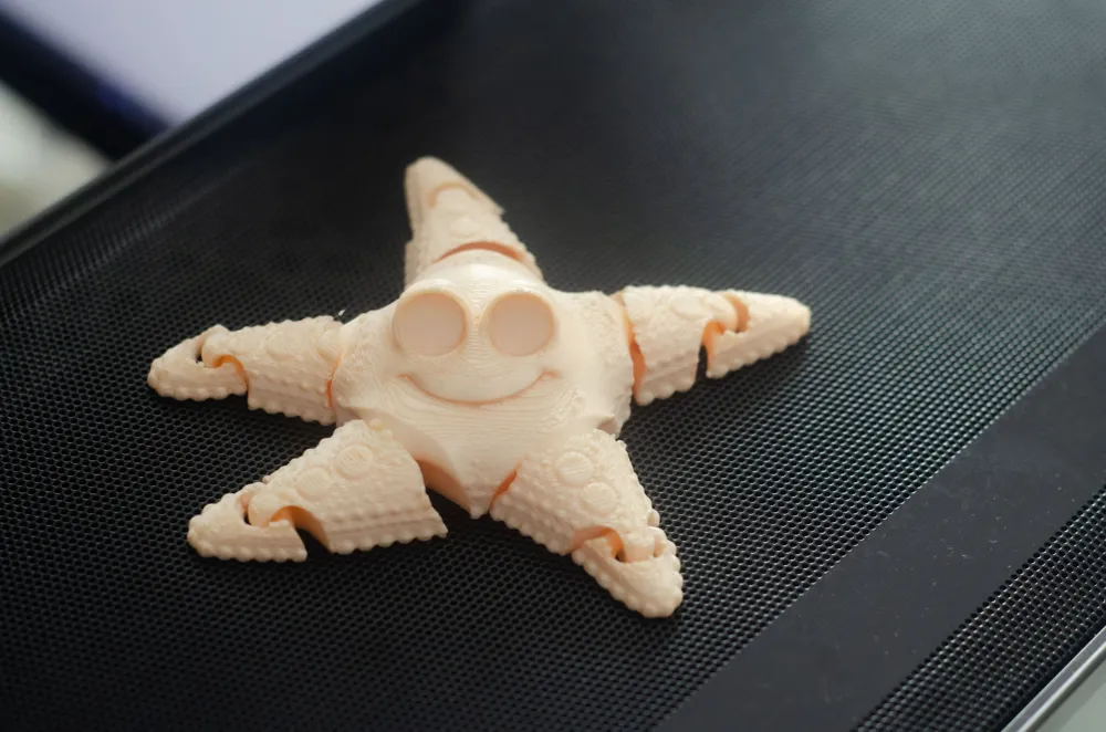 Smiley Starfish – Cute Flexible 3D Printed Toy - Free 3D Print Model ...