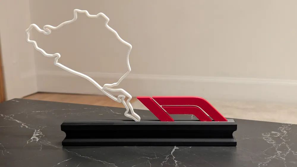 Nürburgring Circuit Formula 1 Trophy Desk Stand by VertexForgeUK ...