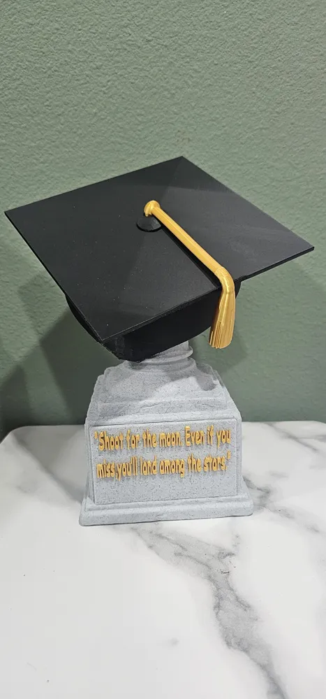 Graduation Trophy - Free 3D Print Model - MakerWorld