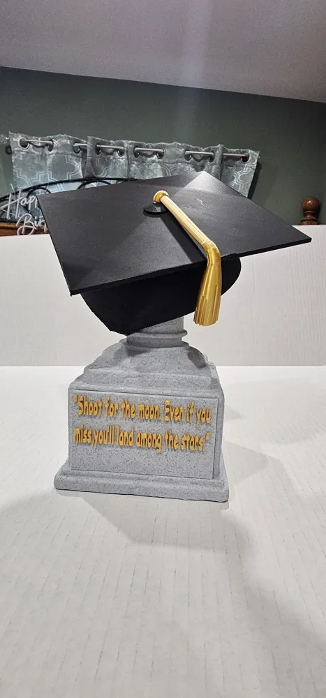 Graduation Trophy - Free 3D Print Model - MakerWorld