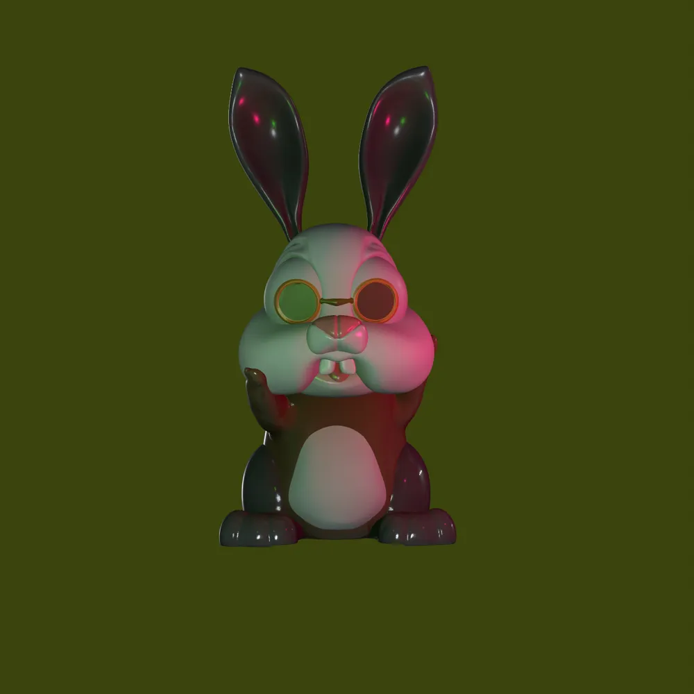 Crazy Bunny Doc with Zombie Carrot - Easter by Cristian Onescu - MakerWorld