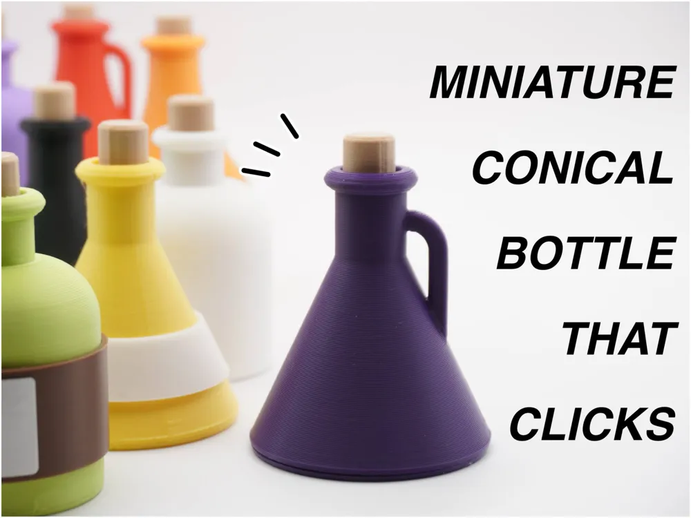 Bottles and Flasks Fidget Clicker Set by jaayjeee MakerWorld: Download Free 3D Models