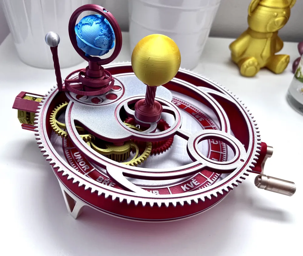 Mechanical Orrery - Czech base part Remixed by 3D servis - MakerWorld