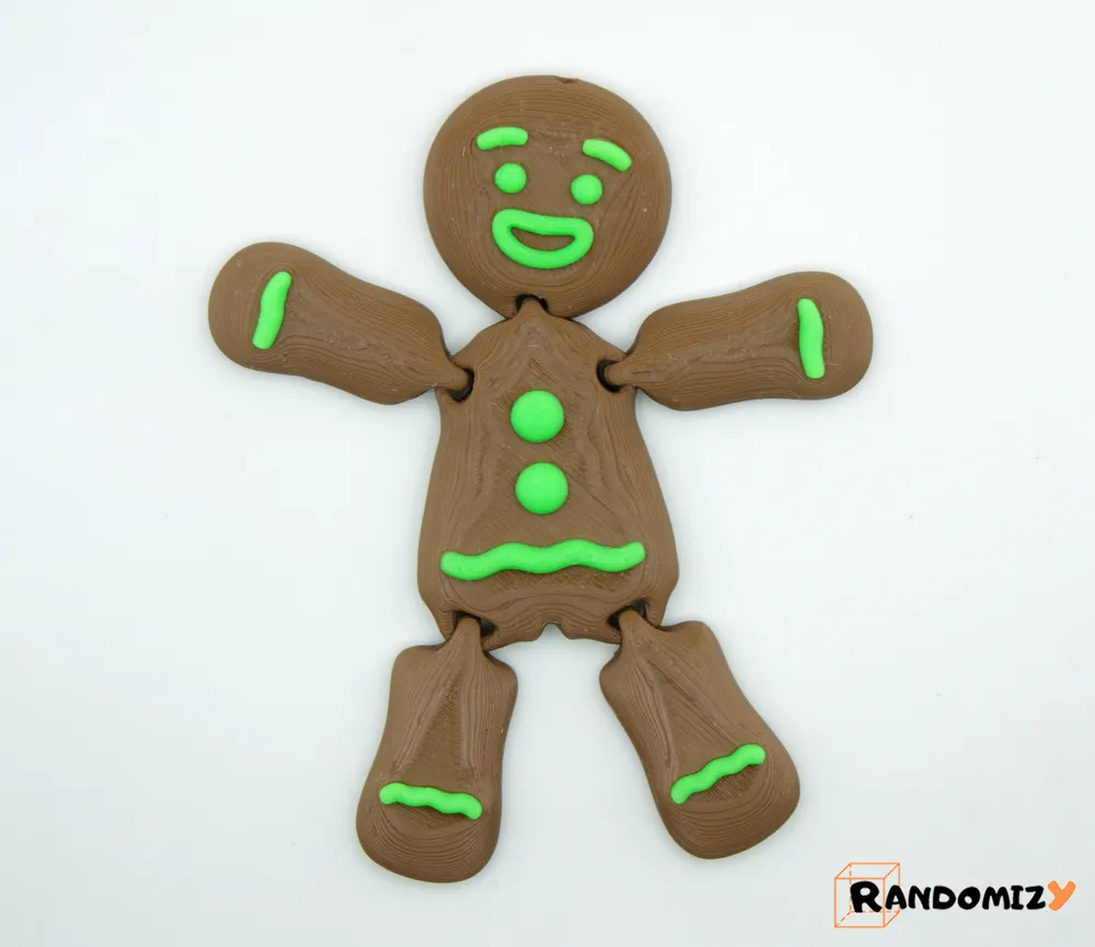 Flexi Gingerbread Man by Randomizy - MakerWorld