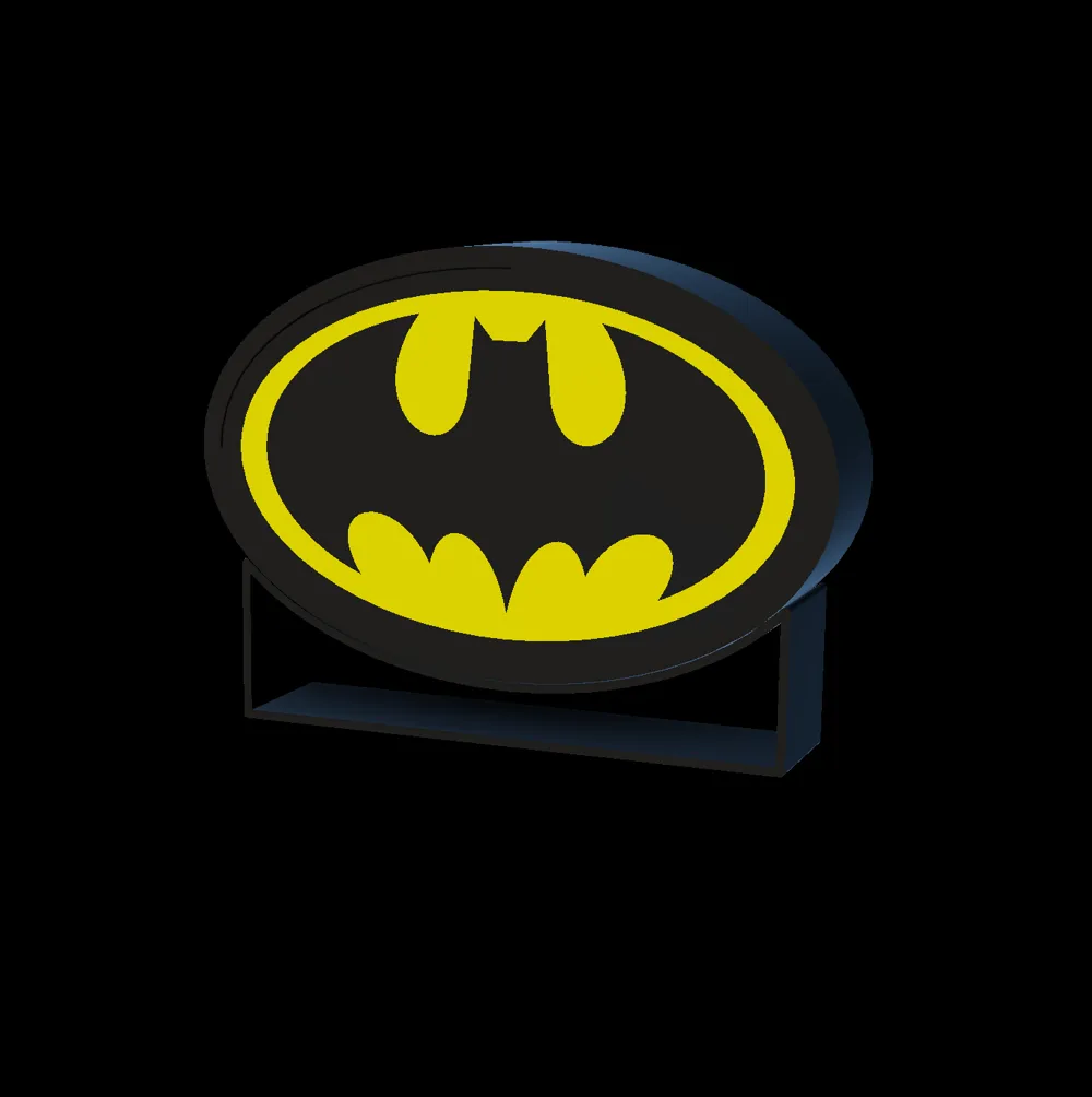 Batman Logo Lightbox Light Box the batman Table Lamp by 3DGenius ...