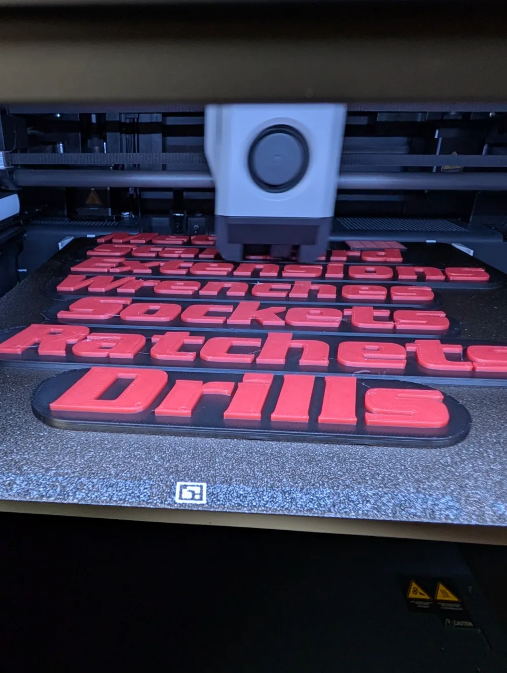 Snap on font style labels, tool box labels by Mel P MakerWorld ...