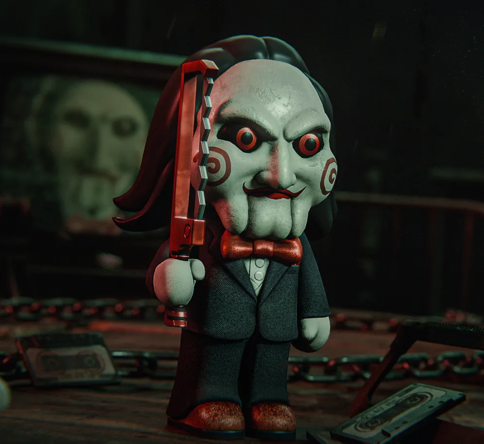 Saw Jigsaw Puppet Model by CC MakerWorld: Download Free 3D Models
