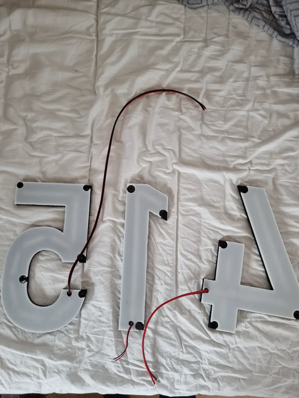 LED House Numbers - V1 (19cm, 24cm, and 29cm) - Free 3D Print Model ...