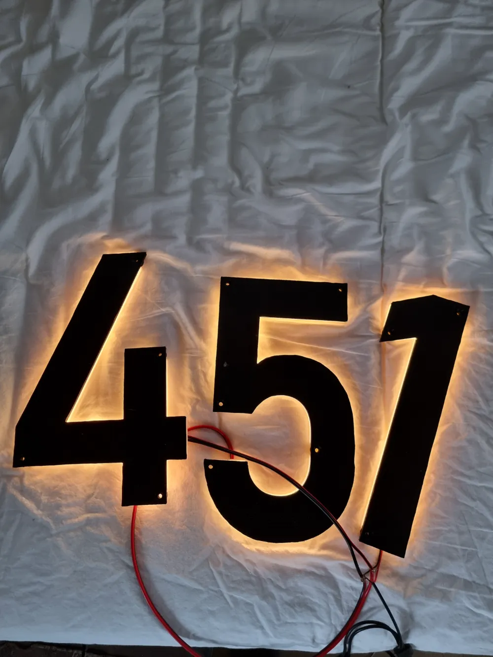 LED House Numbers - V1 (19cm, 24cm, and 29cm) - Free 3D Print Model ...