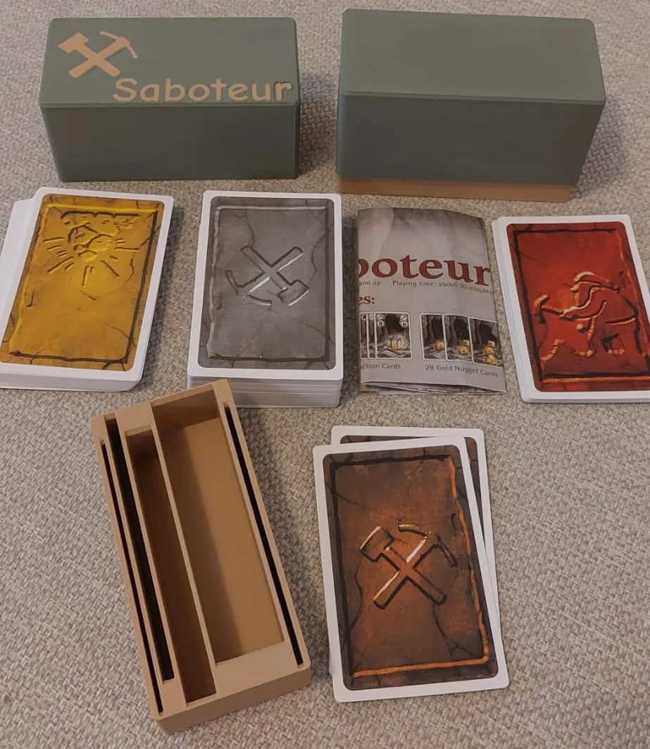 Saboteur cards and rules box by StuartGG - MakerWorld