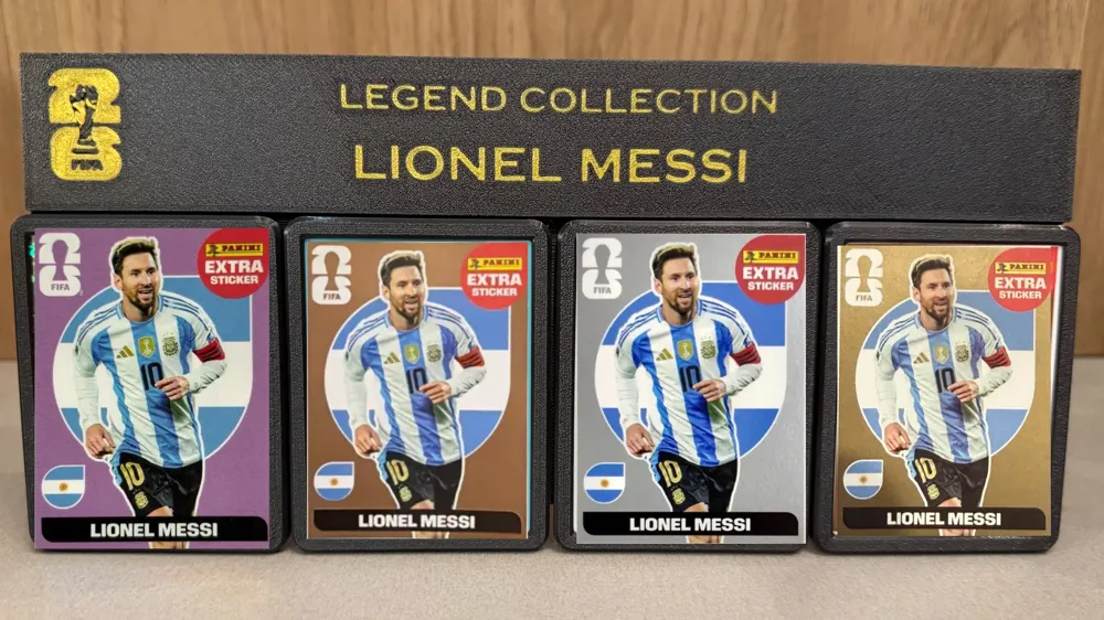 Messi World Cup Legend Sticker Collection Holder - Free 3D Print Model ...
