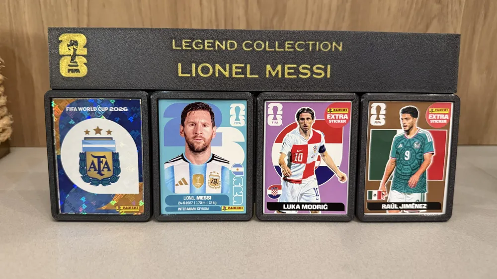 Messi World Cup Legend Sticker Collection Holder - Free 3D Print Model ...