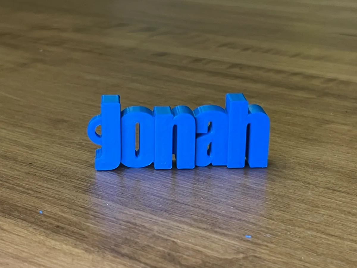 Jonah Name Keychain by STACK3D DESIGNS MakerWorld: Download Free 3D Models