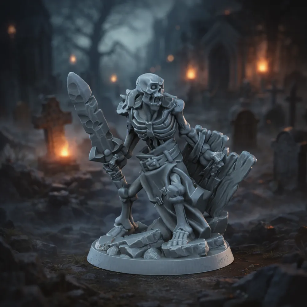 Supportless Skeleton Miniature DND - Free 3D Print Model - MakerWorld