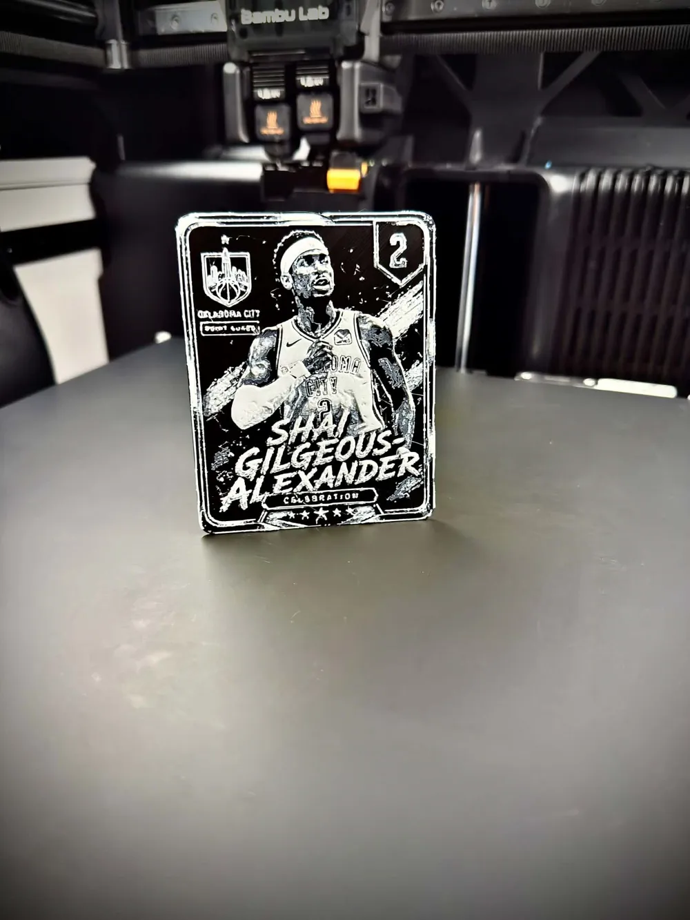 Shai Gilgeous Alexander Player Card - Free 3D Print Model - MakerWorld