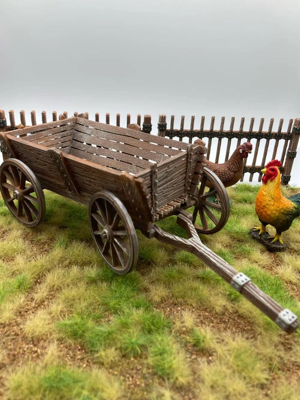 Wooden cart wagon - country style - Free 3D Print Model - MakerWorld