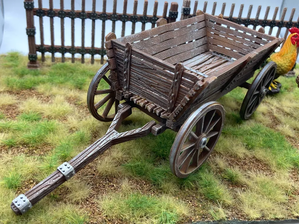 Wooden cart wagon - country style - Free 3D Print Model - MakerWorld